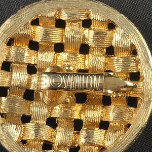 Sarah Coventry | Jewelry | Vintage Sarah Coventry Golden Weave Button ...